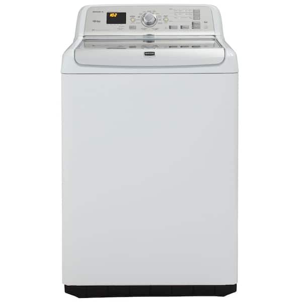 Maytag Bravos XL 4.6 cu. ft. High-Efficiency Top Load Washer in White ...