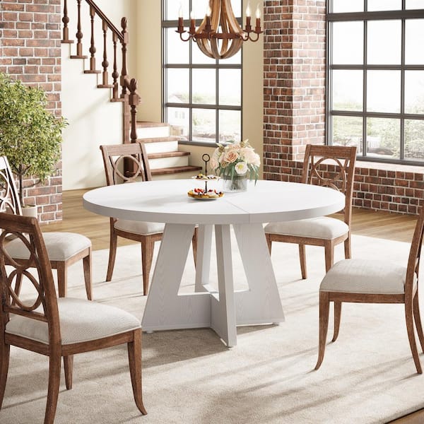 Small white kitchen table and 4 chairs store