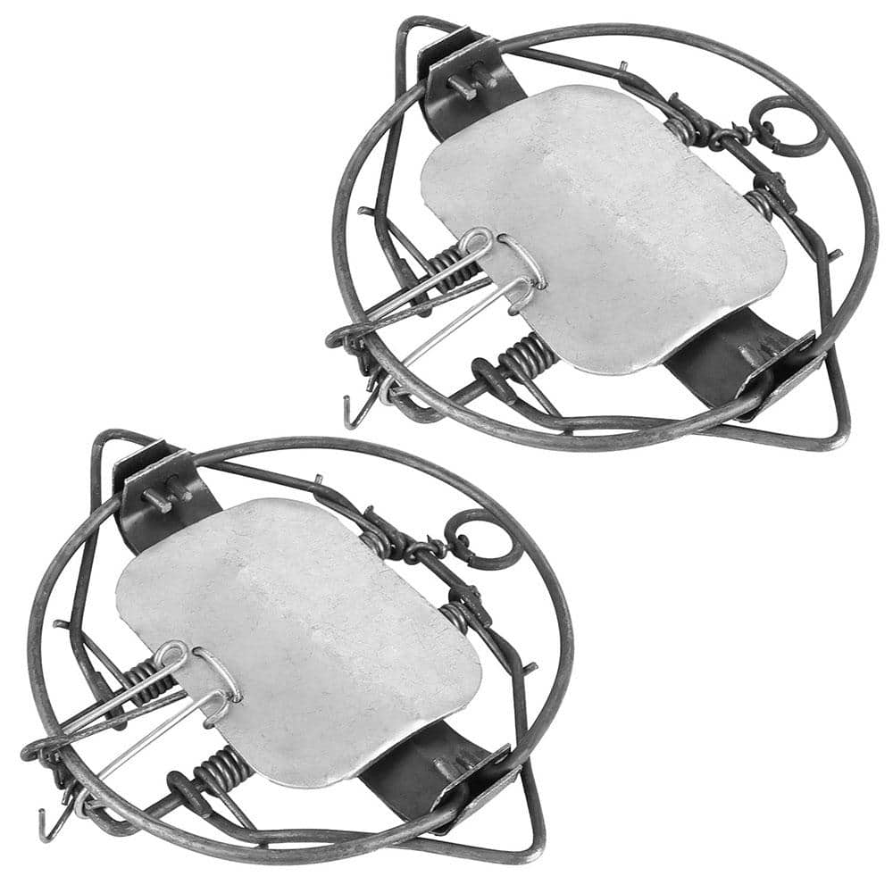 ITOPFOX 2-Piece 5 in. Easy Set Outdoor Reusable Animal Snap Trap for ...