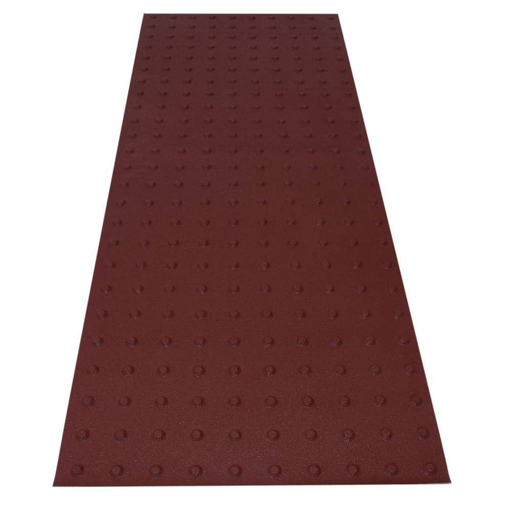 Safety Step TD RampUp 24 in. x 5 ft. Colonial Red ADA Warning ...