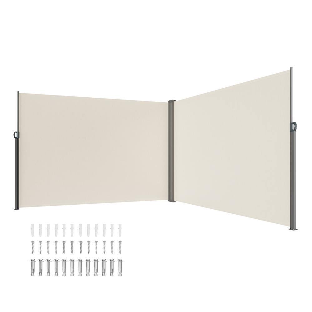 SVOPES Retractable Side Awning 79 in. x 236 in. Outdoor Privacy Screen ...