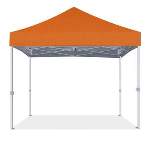Tradesparker Commercial 8 ft. x 8 ft. Blue Pop Up Canopy Tent with ...