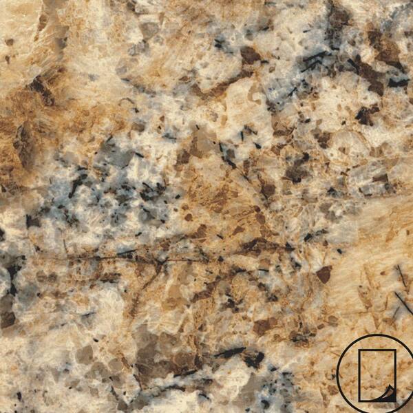 Wilsonart 4 ft. x 8 ft. Laminate Sheet in RE-COVER Typhoon Gold with ...