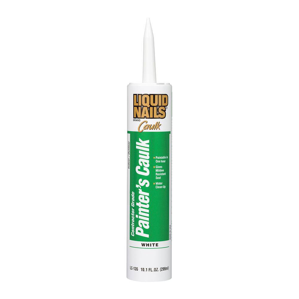 Liquid Nails Painters 10.1 fl oz. White Interior and Exterior Caulk (12 ...