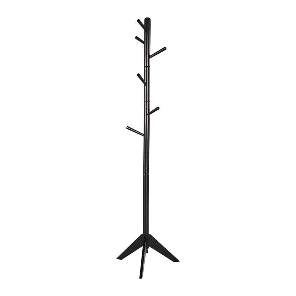 Benjara Coat Rack Black Contemporary Style Hall Tree BM157892 - The ...