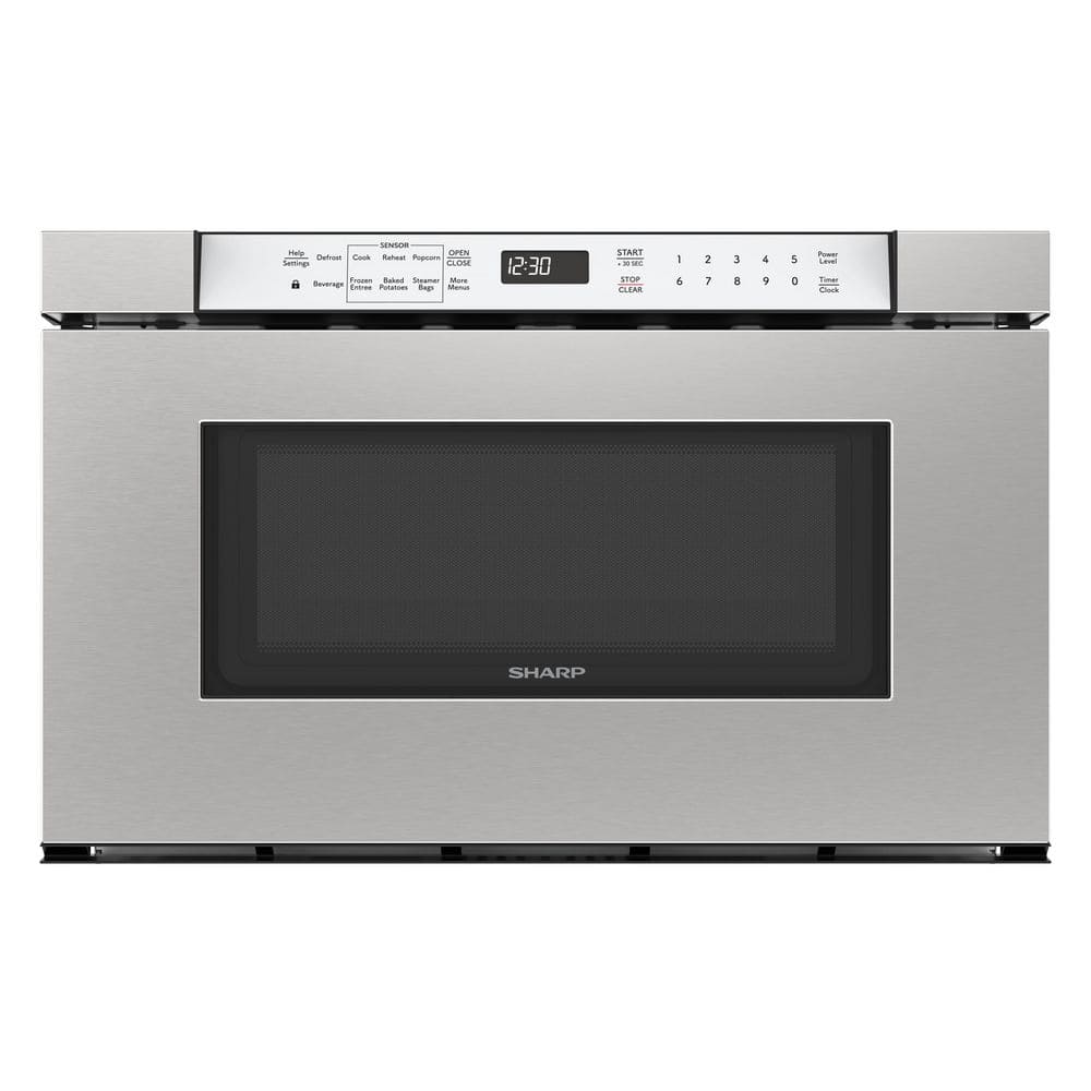 Sharp 24 in. 1.2 cu. ft. 950-Watt Built-In Microwave Drawer in ...