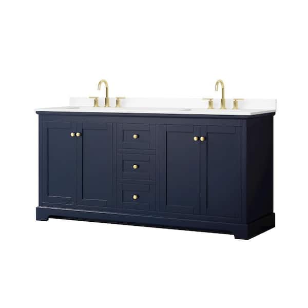 Reviews for Wyndham Collection Avery 48 in. Double Freestanding Dark ...