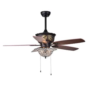 Warehouse of Tiffany Miyaka 29 in. Indoor Rustic Bronze Ceiling Fan ...