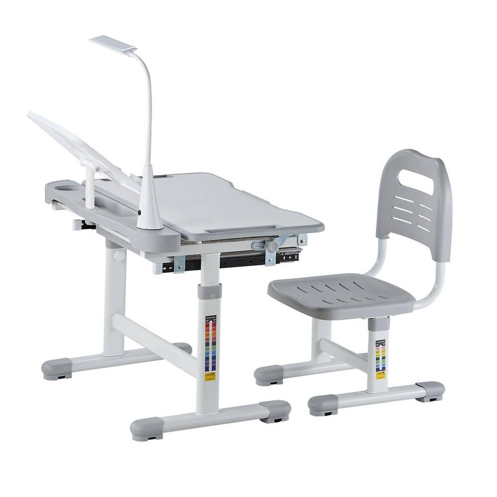 SKYSHALO Kids Study Chair and Desk Set, Study Desk and Chair for Kids ...