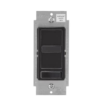 Leviton - Black - Dimmers - Wiring Devices & Light Controls - The Home ...