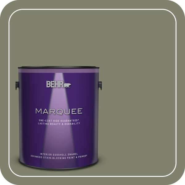BEHR MARQUEE 1 gal. #PPU10-18 Lizard Green Eggshell Enamel Interior ...