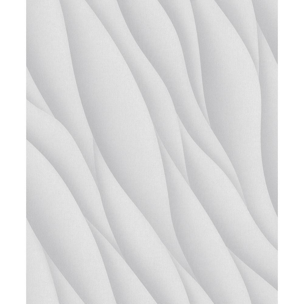 Walls Republic White 3D Ocean Waves Print Non-Woven Paper Paste the ...