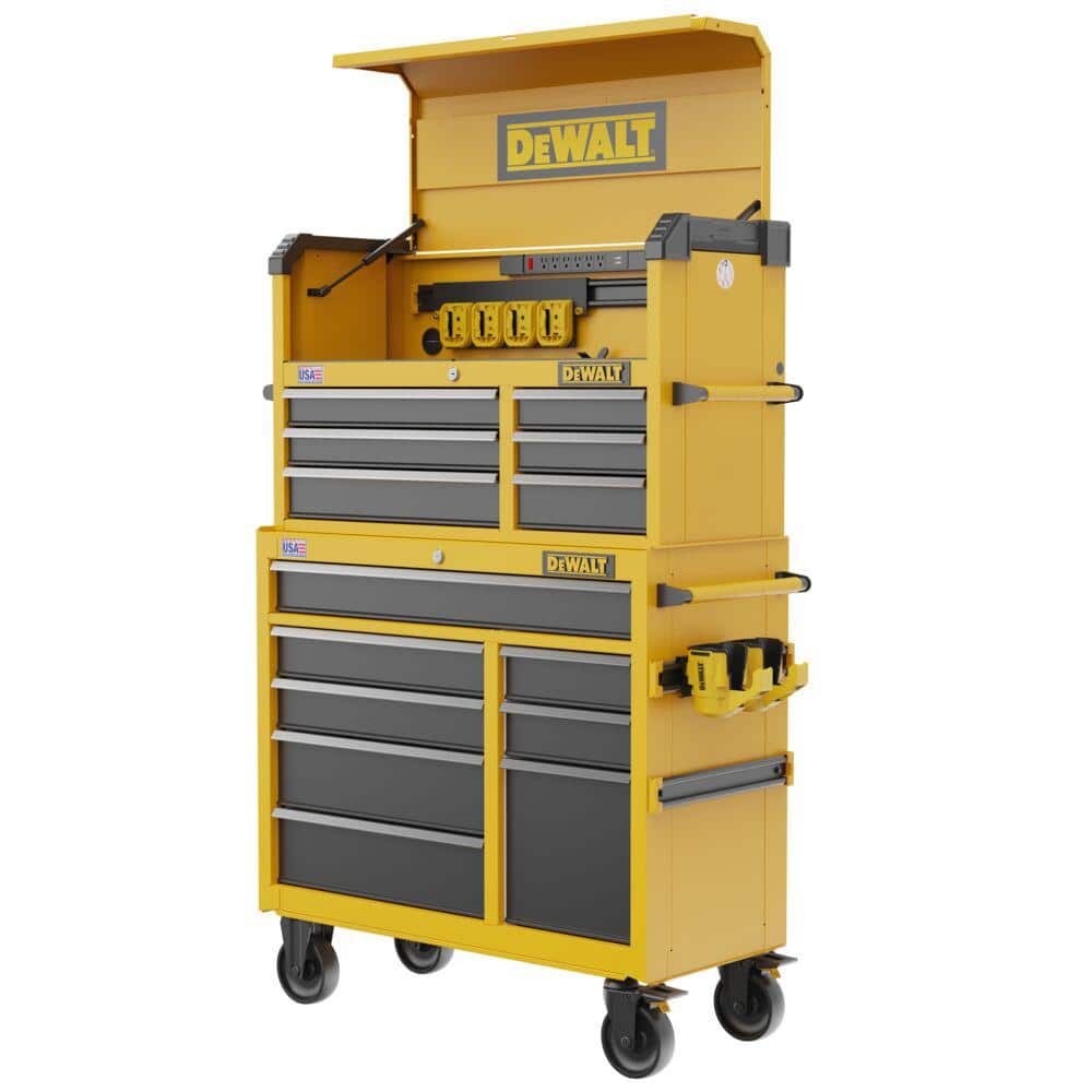 DEWALT 41 in. 6-Drawer Tool Chest and 41 in. 8-Drawer Tool Cabinet ...