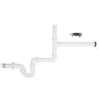 OATEY 1-1/2 in. White Plastic Slip-Joint Garbage Disposal Install Kit ...