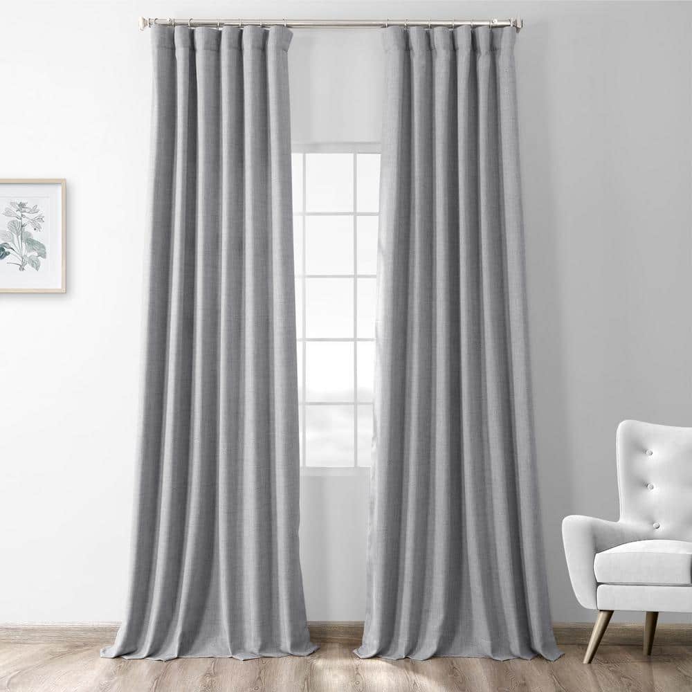 Exclusive Fabrics & Furnishings Steely Grey Solid Room Darkening ...