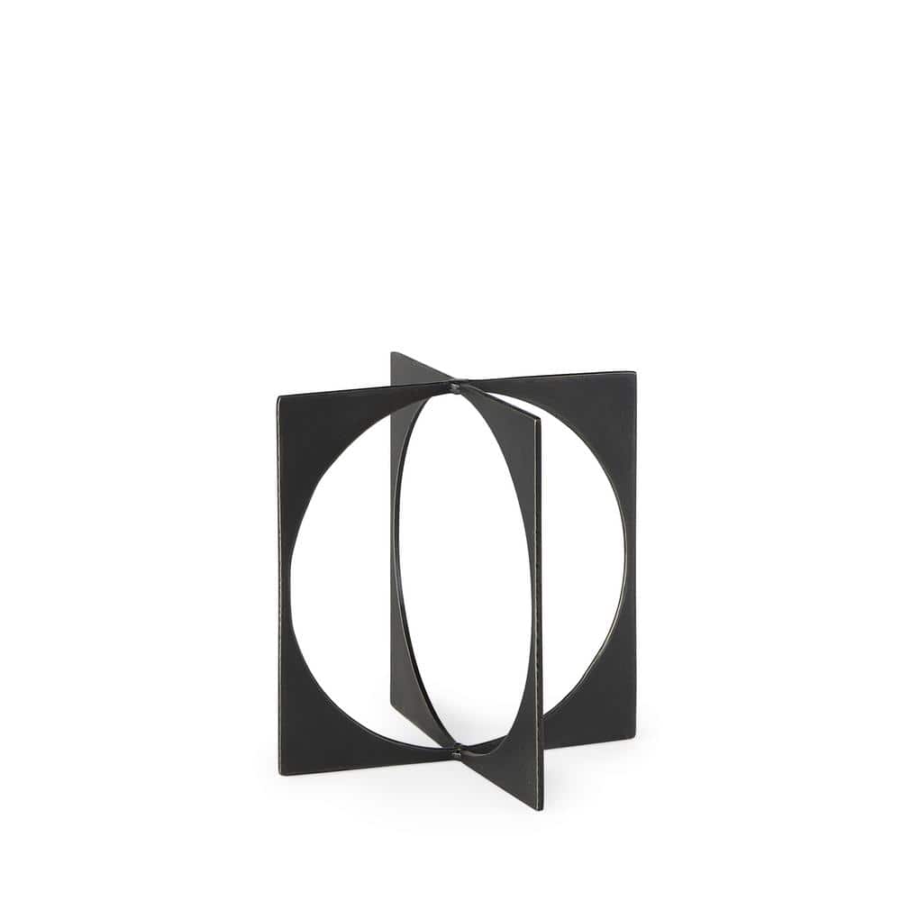 Mercana Lima 7.5 in. L x 7.5 in. W. x 9.0 in. Gunmetal Iron Small ...