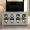 GALANO Calidia 59.1 in. Dusty Gray Oak with Gray Stone 4 Door TV Stand ...