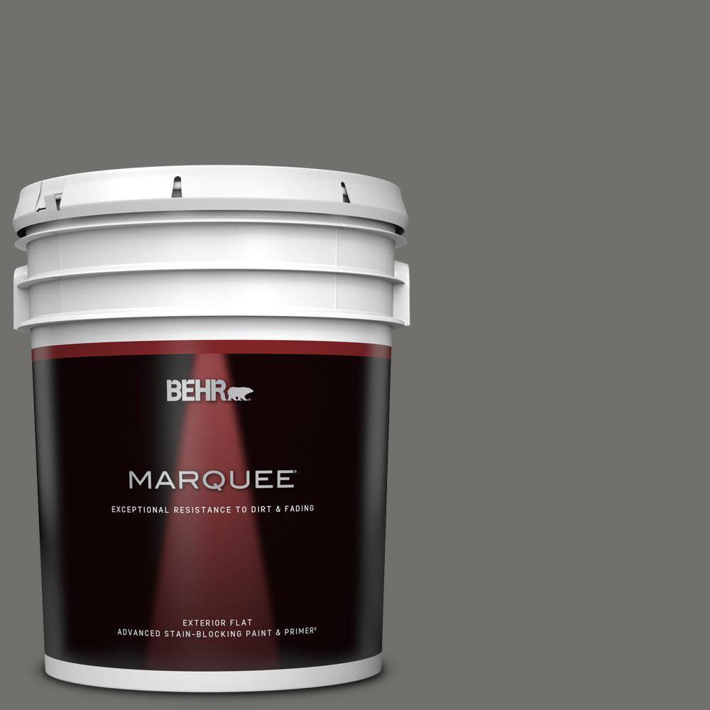 BEHR MARQUEE 5 gal. #PPU24-05 Ancestral Flat Exterior Paint & Primer ...