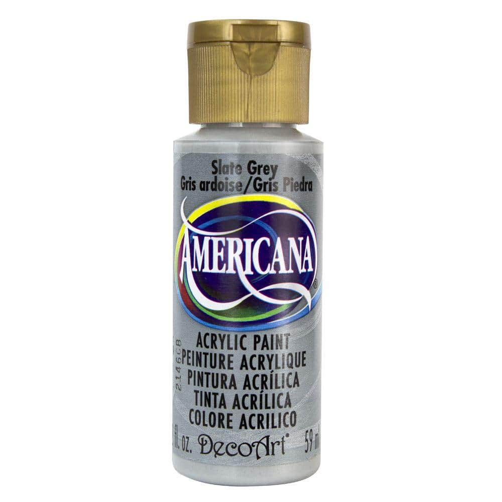 DecoArt Americana 2 oz. Slate Grey Acrylic Paint DAO68-3 - The Home Depot