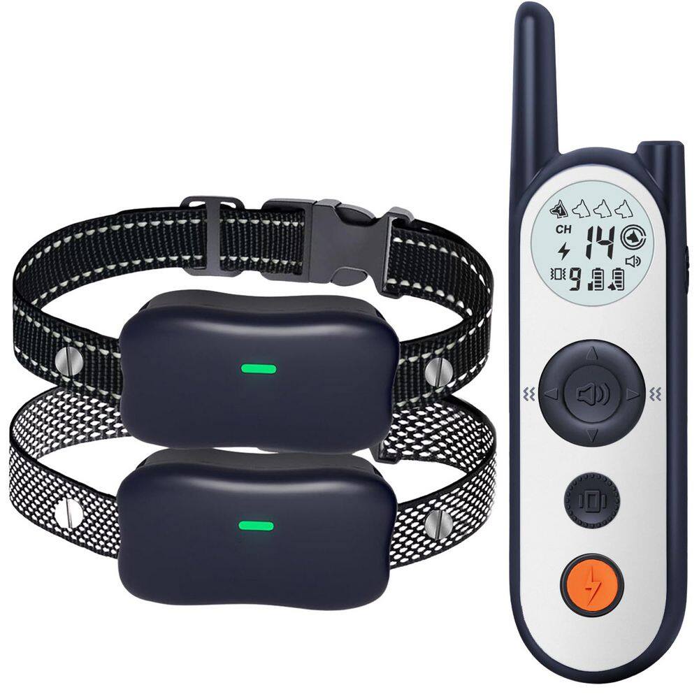 phyfalip 2-Pack Wireless Dog Fence, 3500ft, 3 Modes, IPX7, LED, Keypad ...