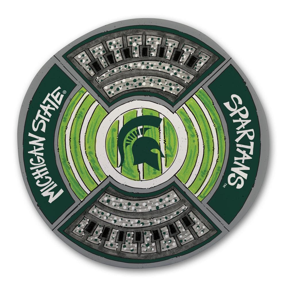 Magnolia Lane Michigan State Football Stadium Melamine Platter 21851 ...