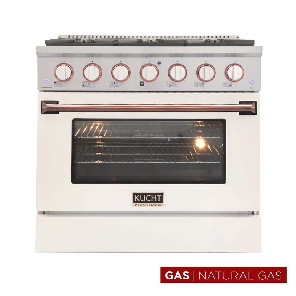 Kucht Custom KNG 36 in. 5.2 cu. ft. Natural Gas Range with Convection ...