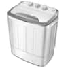 Gymax Timer Washing Machine for 8 lbs. Compact Mini Twin Tub Washer ...