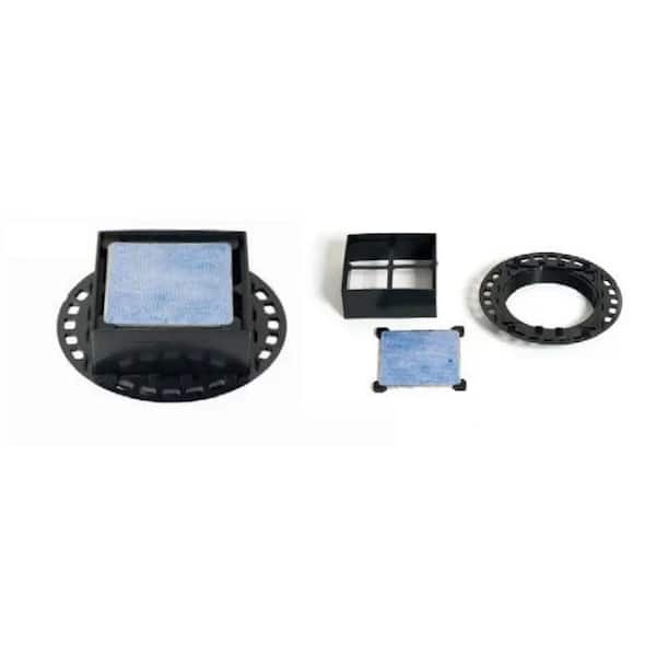 DURAL Tilux Square 4 in. W x 4 in. L Drain Cover Stainless Steel ...