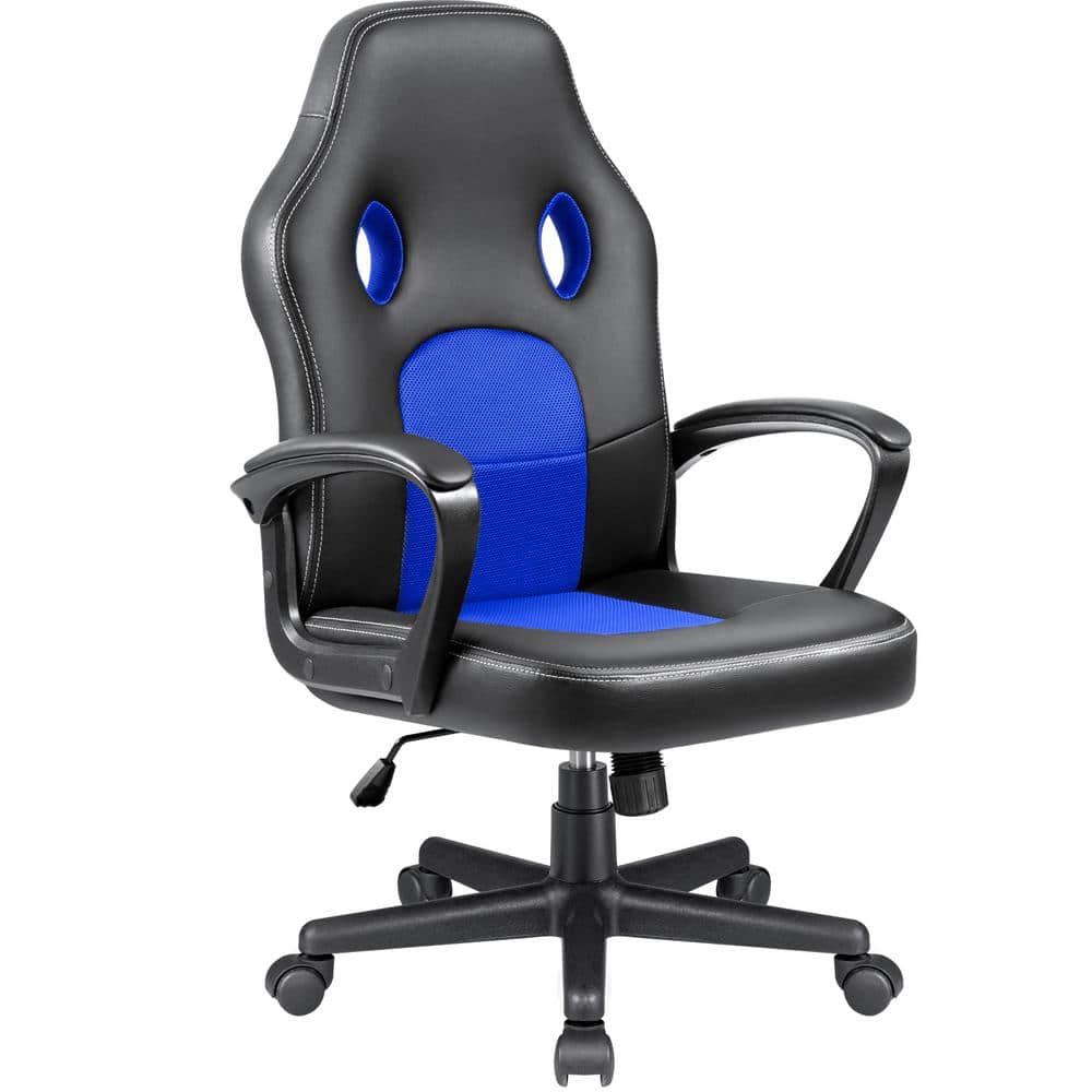 LACOO Blue Racing style Gaming Chair Office Chair Computer Adjustable ...