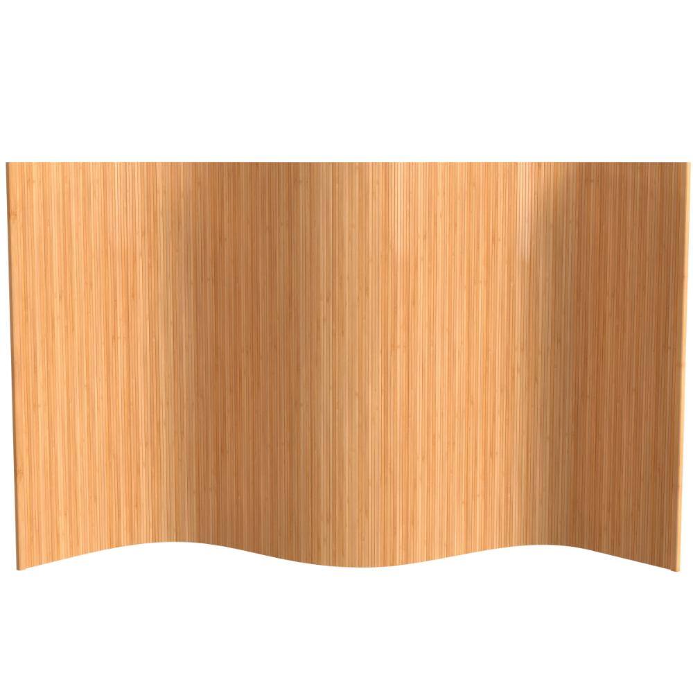 RED LANTERN Bamboo Wave 48 in. Honey Room Divider BF-4WAVE-HON - The ...