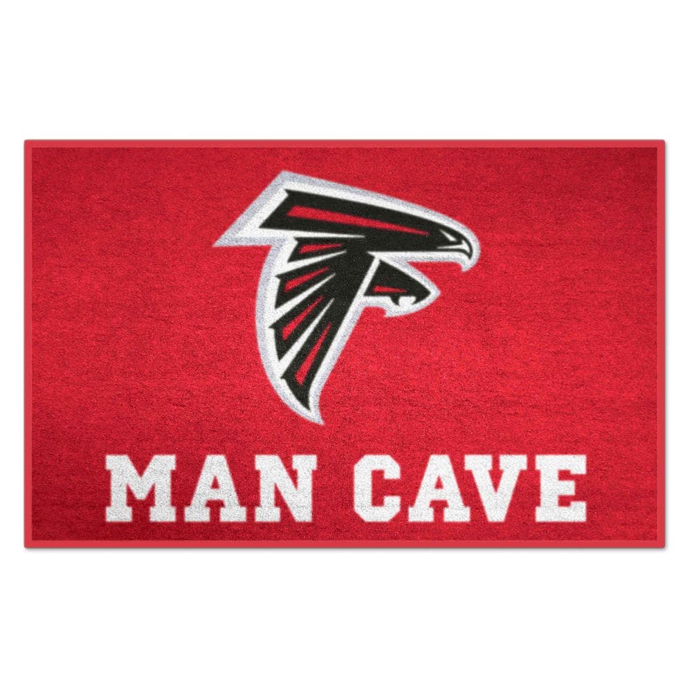 FANMATS NFL Atlanta Falcons Red Man Cave 2 ft. x 3 ft. Area Rug 14265 ...