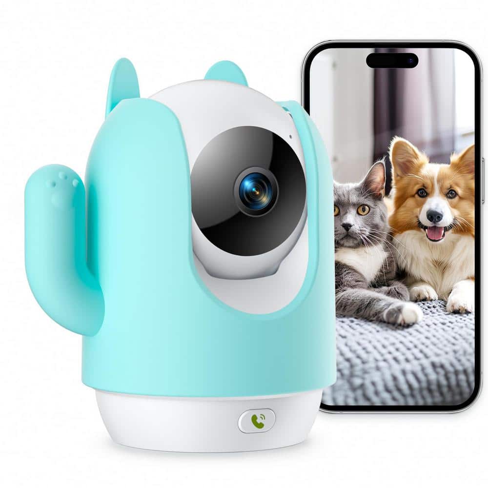 Angel Sar 2K Indoor Security Pet Camera, AI Motion Detection and ...