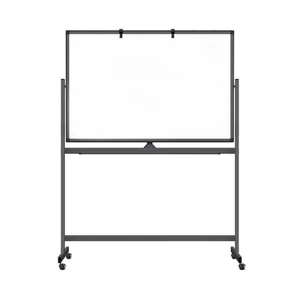 maxtek Rolling Dry Erase Board 48 x 32, Double-Sided Mobile Bulletin ...