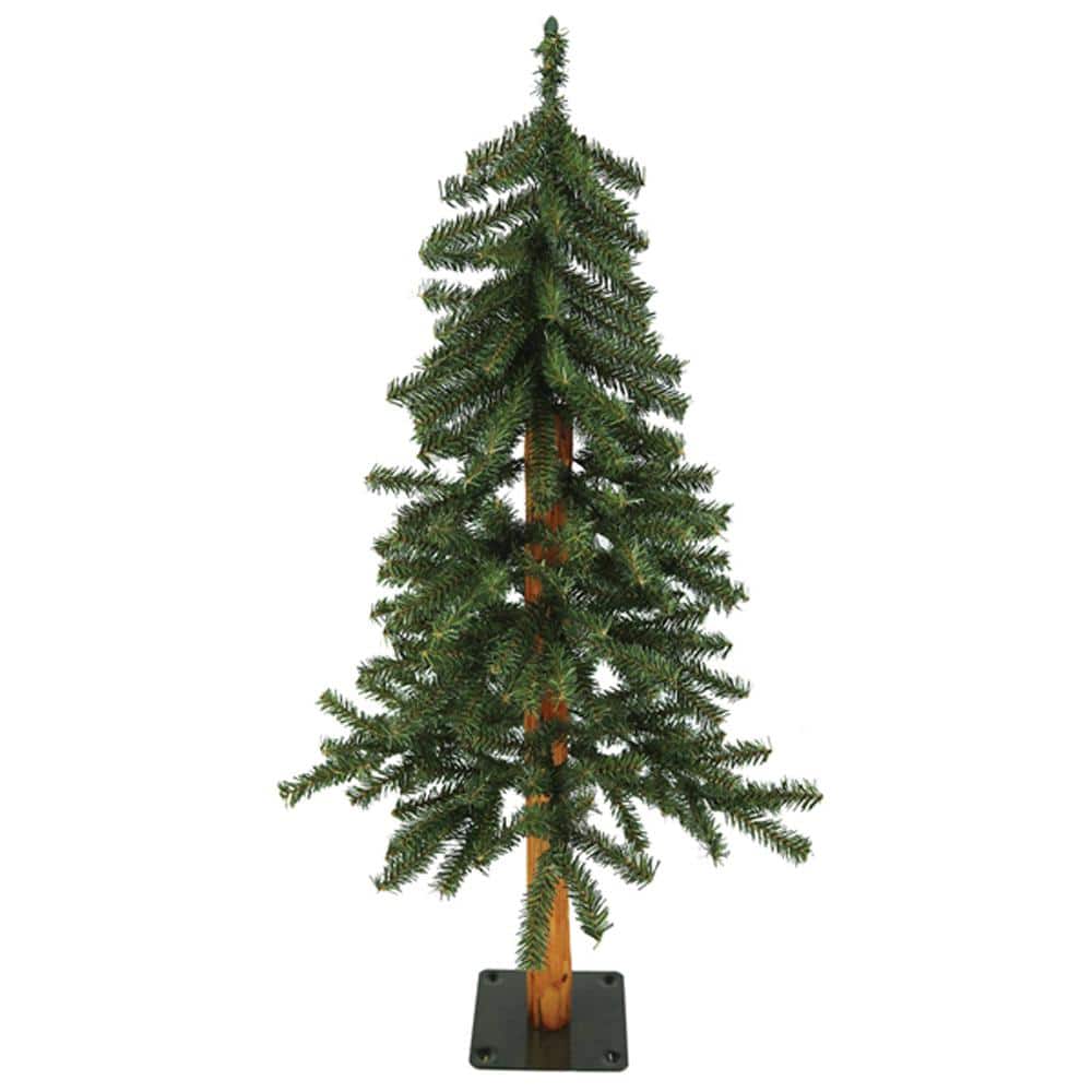 Santa's Workshop 3 ft. Alpine Tree 187 Tips 12500 - The Home Depot