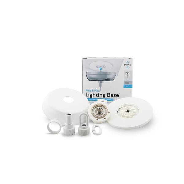 SkyPlug 5 in. Matte White Plug & Play Lighting Base - Capella 5531-MW ...