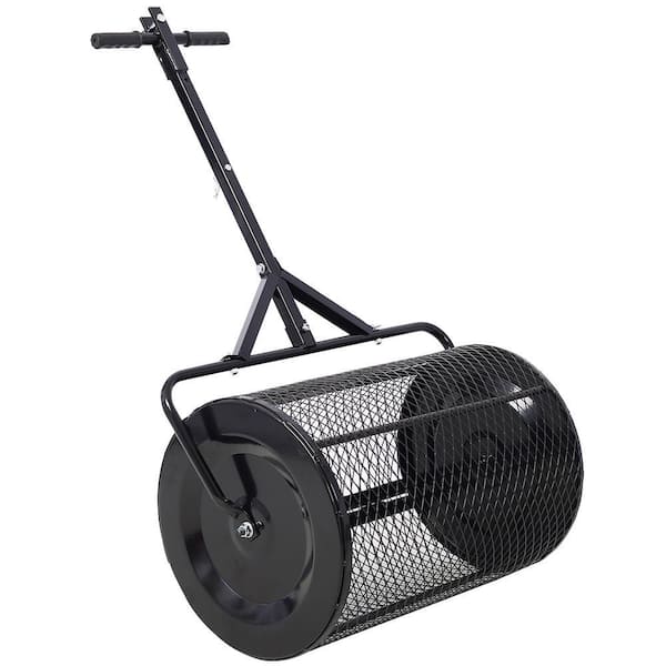 Miscool Ami Black 36 in. Steel T Shaped Handle Peat Moss Spreader ...