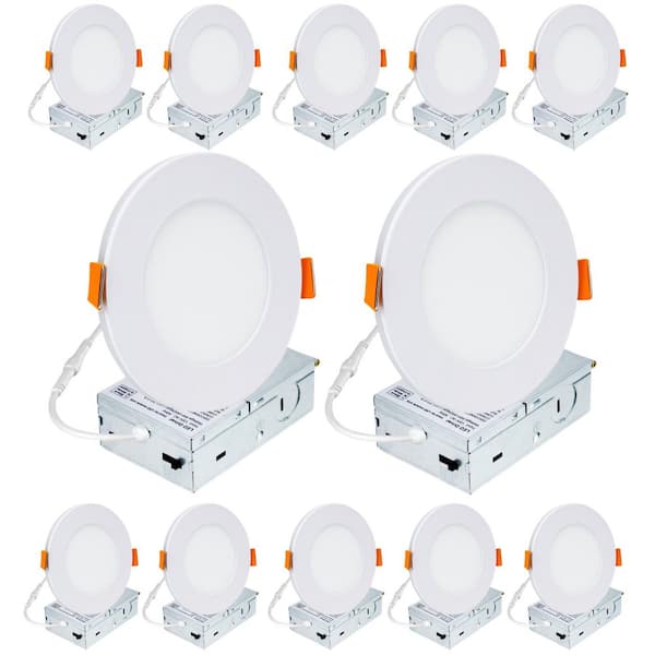 KOAOEIRS 4 in. Recessed Lighting with Night Light 9-Watt 900 Lumens ...