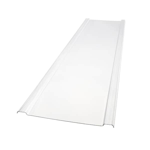 EZ GLAZE 26.9 in. x 96 in. x. 118 in. Corrugated Polycarbonate Roof ...