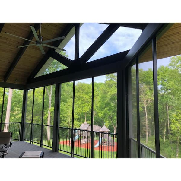 EZ Screen Room Screen Room 0.29 in. x 100 ft. Black Flat Spline ...