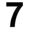 Barton 6 in. Black Stainless Steel Floating House Number 7 90087 - The ...