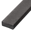 BestPLUS 2 in. x 4 in. x 8 ft. Black Recycled Plastic Edging Lumber G ...