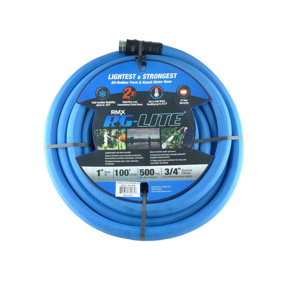 BLUBIRD The BlueHose 1 in. x 100 ft. Water Hose BLBBSALONE100