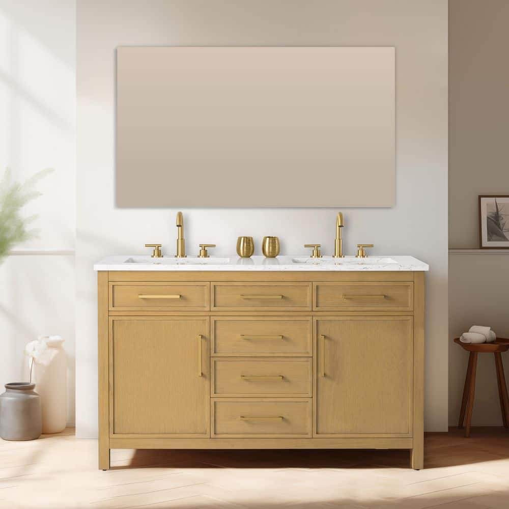Have a question about SUDIO Logan 54 in. W Bath Vanity in Sand with ...