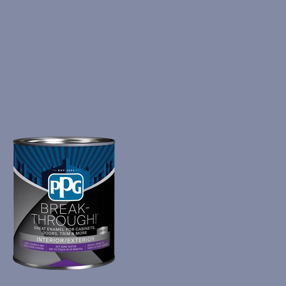 Reviews for Break-Through! 1 qt. PPG1168-5 Violet Aura Semi-Gloss ...