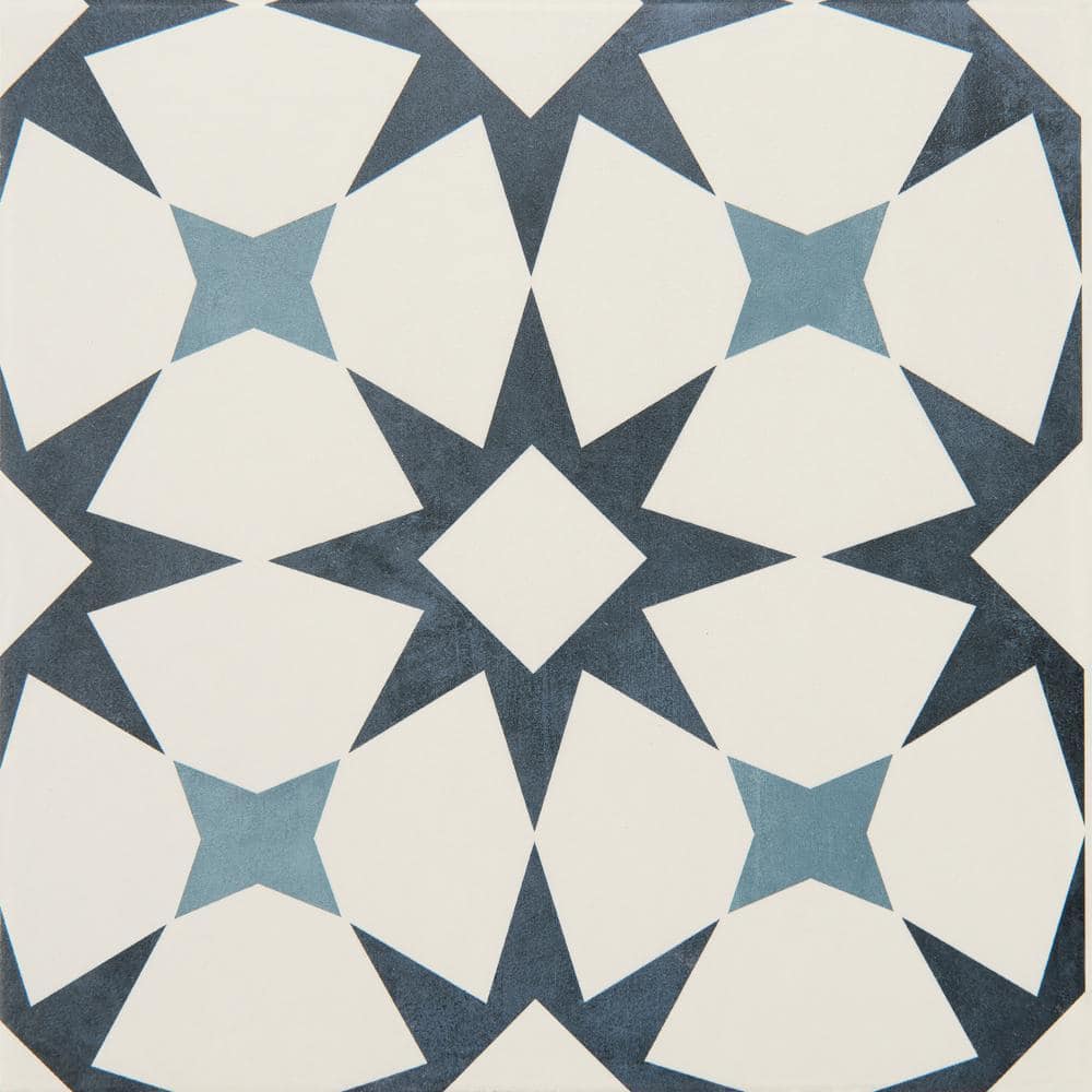 Reviews for Daltile Memoir Cosmo Blue 12 in. x 12 in. Glazed Ceramic ...