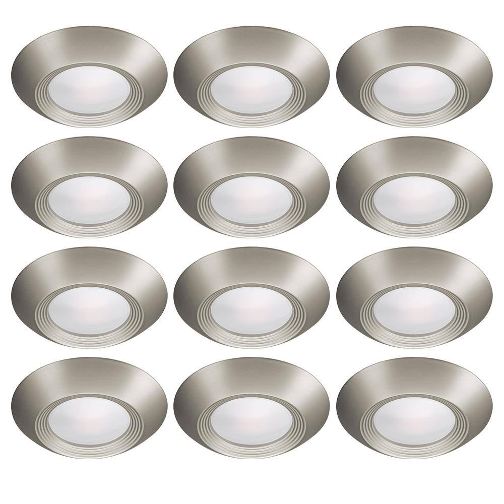 ETi Disk Light Kit 5 in./6 in. 3000K Integrated LED Recessed Light Trim ...