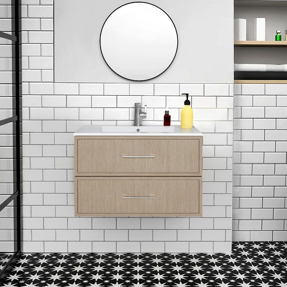 Cutler Kitchen and Bath Cassidy 30 in. W x 18 in. D x 20 in. H Single ...