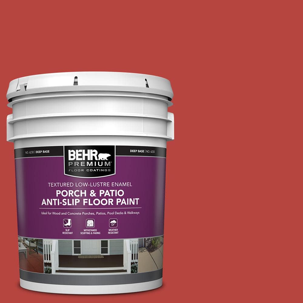 BEHR PREMIUM 5 gal. #P160-7 Stiletto Love Textured Low-Lustre Enamel ...