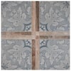 Merola Tile Cava Deco Antica 17-3/4 in. x 17-3/4 in. Porcelain Floor ...