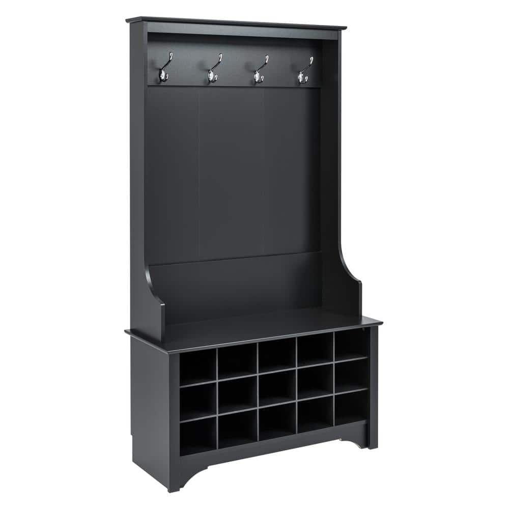 Have a question about Prepac Black Entryway Organizer 4-Coat Hooks ...